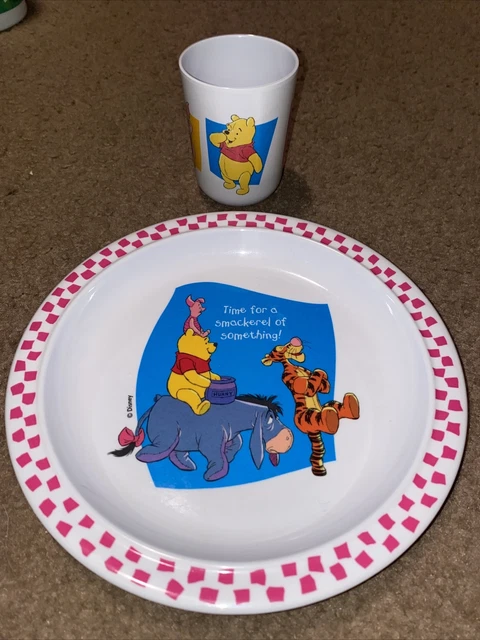 DISNEY WINNIE THE Pooh Children’s Plate- Eeyore, Tigger, Piglet With ...