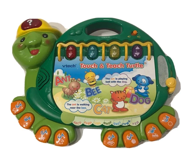 VTECH TOUCH AND Teach Turtle Learning Phonics Numbers Reading Story ...