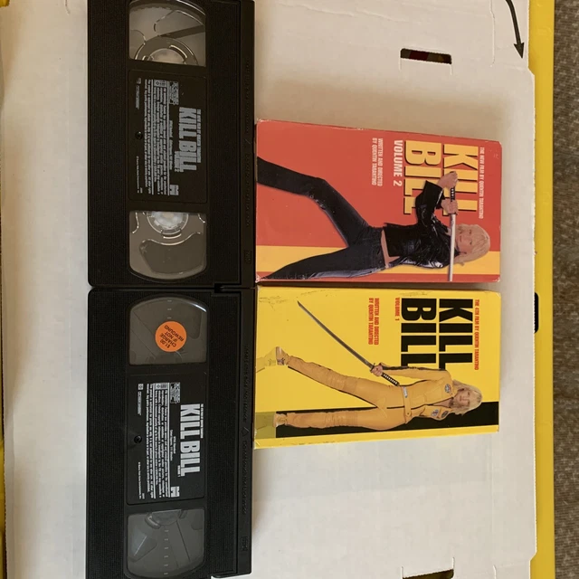 KILL BILL VHS Lot, Volume 1 and 2, Rare, Hard To Find, Quentin ...