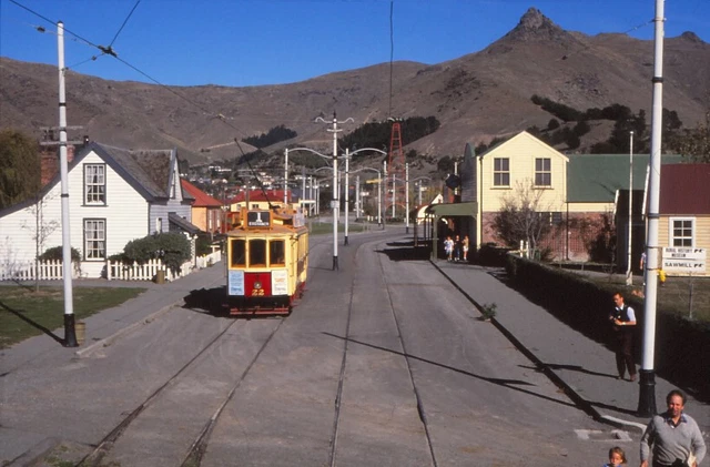 ALTES DIA STRASSENBAHN Ferrymead Museum Neuseeland Tram agü-Q9-88 EUR 1 ...