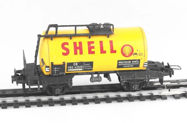 TRIX EXPRESS 3427 Spur H0 Kesselwagen SHELL, DB, Epoche III, Blech EUR ...