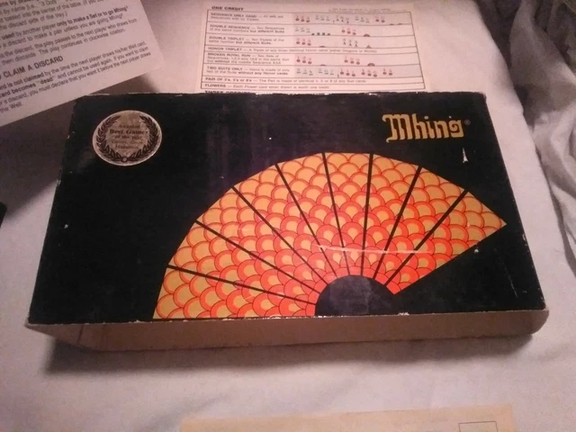 VINTAGE MHING CLASSIC Card Game 1984 Based on Mah Jongg Complete ...