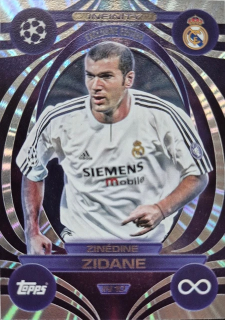 MATCH ATTAX 2025 2026 UCC IN 10 Infinity Zinedine Zidane Real Madrid ...