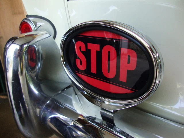 STOP LIGHT SIGN illuminated sign brake light for Porsche VW Hotrod Ford ...