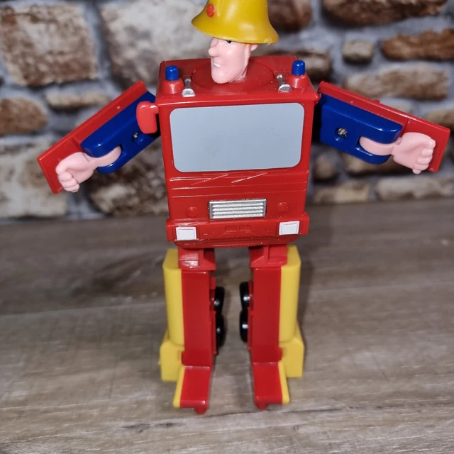 FIREMAN SAM CONVERTIBLE Jupiter Fire Engine Transformer Figure Playset ...