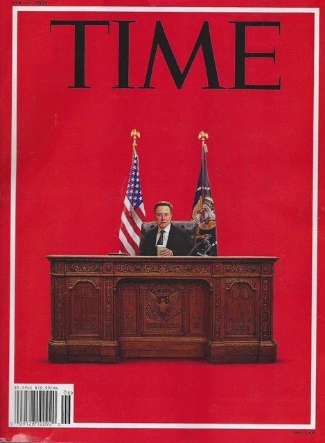 TIME MAGAZINE February 24th 2025 Elon Musk £11.91 - PicClick UK