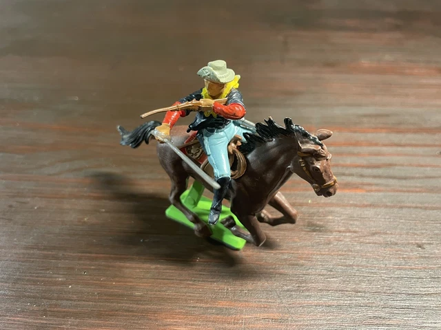 BRITAINS DEETAIL US 7th Cavalry Trooper Mounted - Wild West - 1970s $45 ...