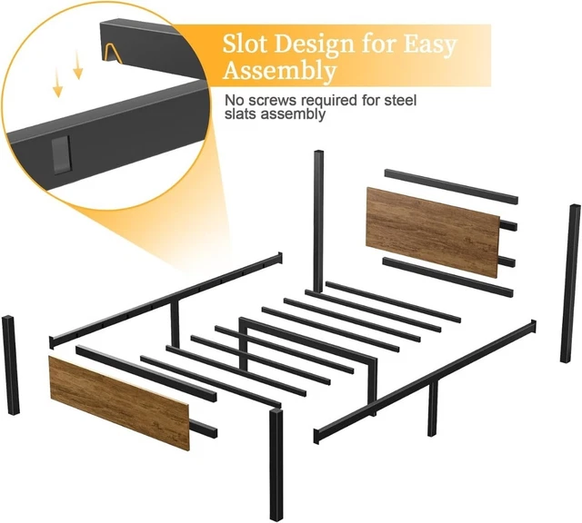 SINGLE BED FRAMES Headboard Wood AUCTION Underbed Storage ** no box ...