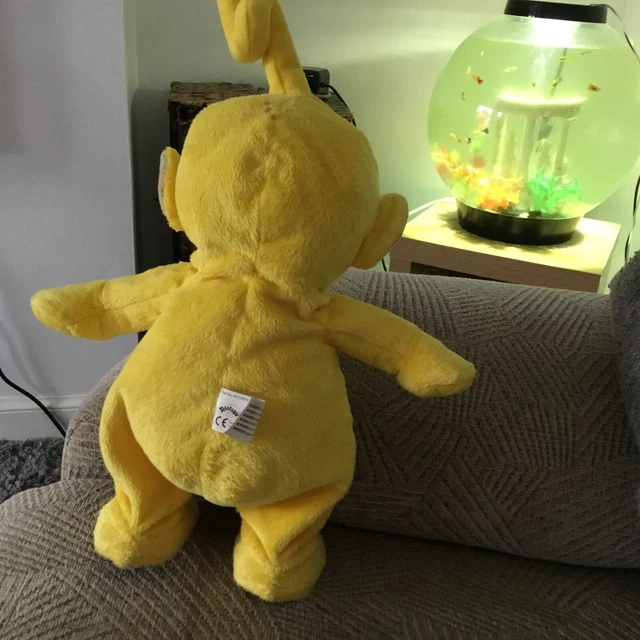TOMY VINTAGE TELETUBBIES Talking Yellow Laa Laa Plush Stuffed Teletubby ...