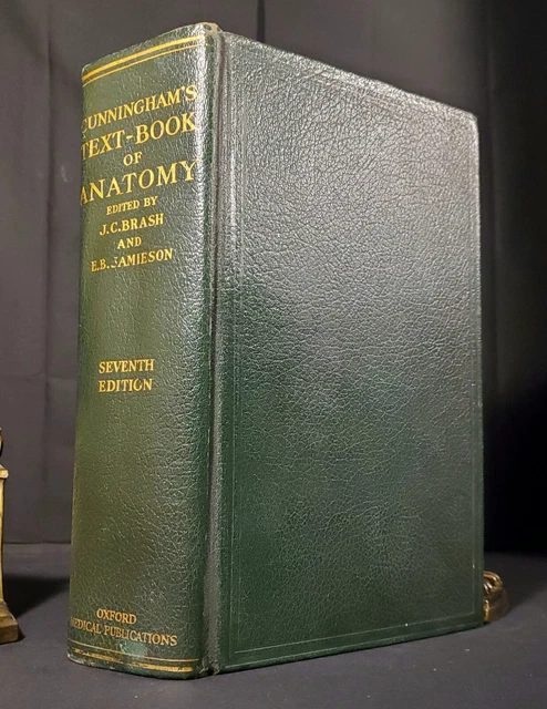 1937 J.C. BRATH CUNNINGHAM'S TEXT BOOK OF ANATOMY 7th Edition ...