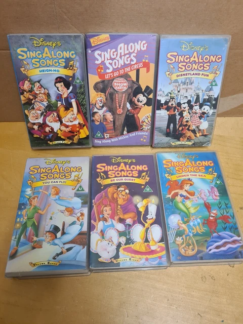 DISNEY SING ALONG songs vhs Bundle Kids Vhs £25.00 - PicClick UK