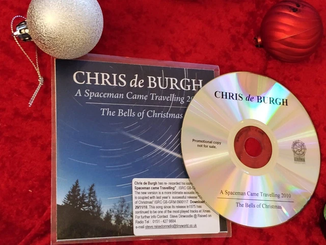 CHRIS DE BURGH A Spaceman Come Travelling 2010 / Bells Of Xmas UK 2 ...