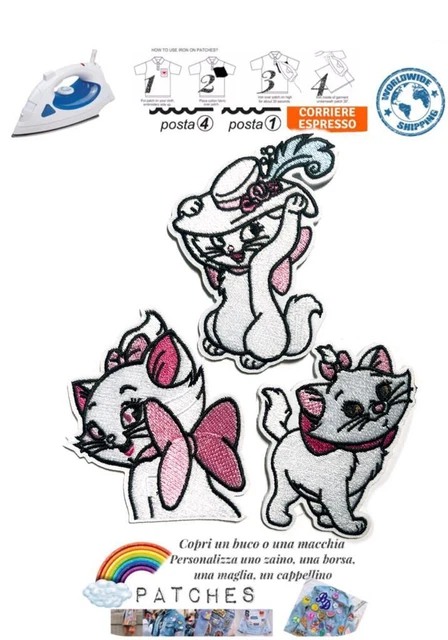 PATCH THE ARISTOCATS marie minou toppa termoadesiva aristogatti cat ...