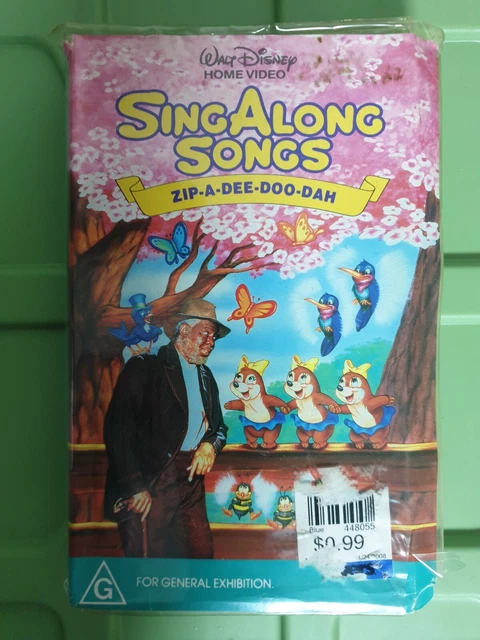 SING ALONG SONGS Zip A Dee Doo Dah Vhs Pal Clamshell Watched Works ...