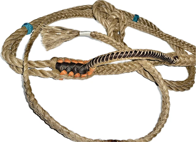 STEER ROPE RIGHT hand lace full leather length with Knot 10'6 ...