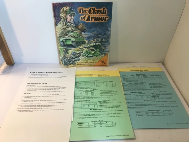 THE CLASH OF Armor Rules Tactical World War II Miniatures Clash of Arm ...