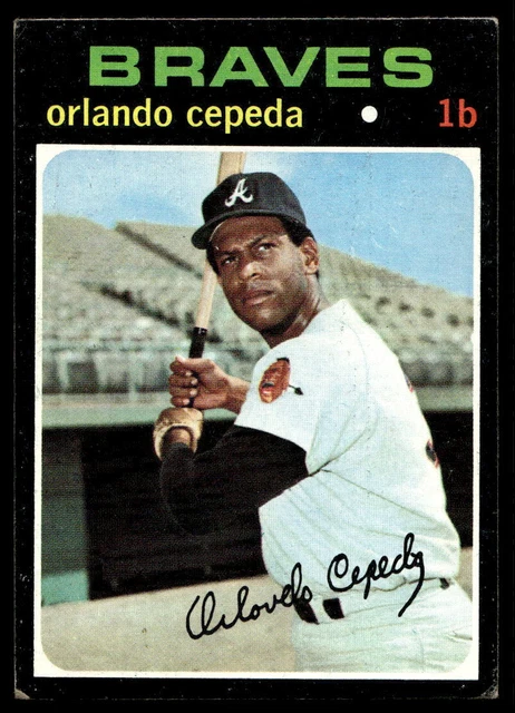 1971 TOPPS #605 Orlando Cepeda HOF Atlanta Braves VG-VGEX PAS DE PRIX ...