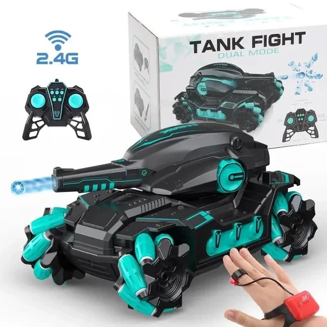 2.4G RC WATER Bomb Stunt Tank Car Blue 4WD Off-road Vehicle, Kids ...