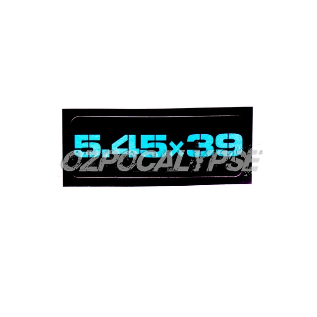 5.45 X 39 Ammo Tin Sticker - Soviet Ammunition Rifle Reloading Decal ...