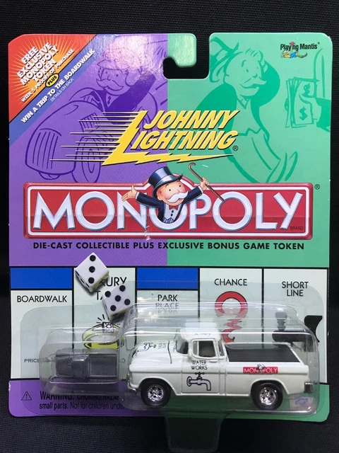 JOHNNY LIGHTNING MONOPOLY Water Works and Token Collectable Scale 1:64 ...
