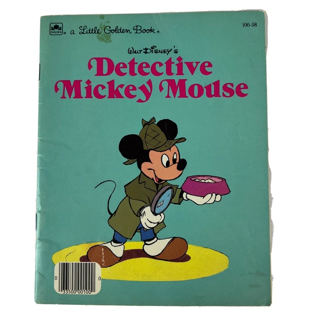 LITTLE GOLDEN BOOK Walt Disney's Detective Mickey Mouse EUR 3,75 ...