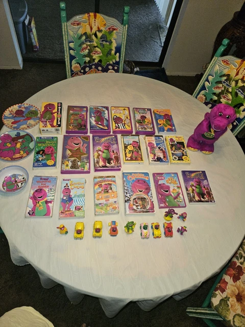 BARNEY VHS LOT Movie Case Barney & Friends VHS Tape Lot x 16 + 2 DVD ...