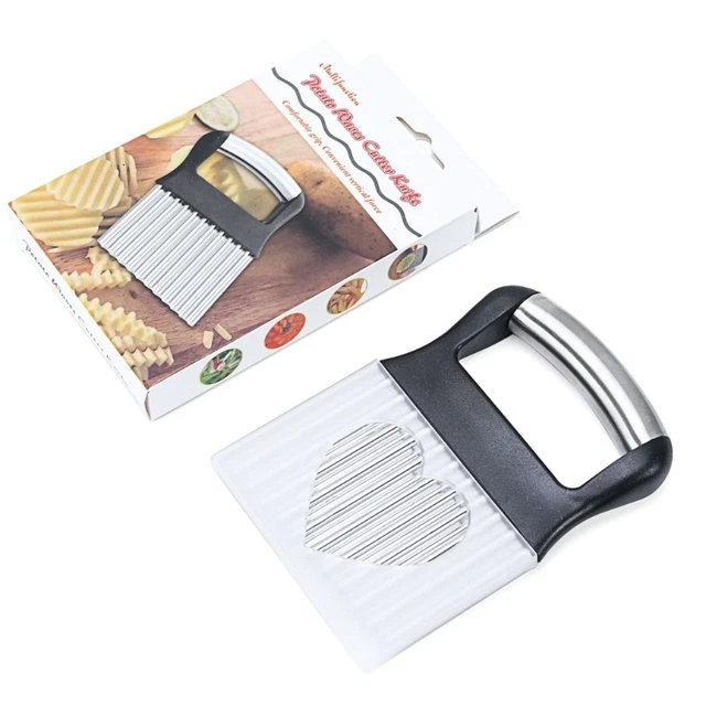 PROFESSIONAL WAVY VEGETABLE Cutter Stainless Steel Ergonomic Handle ...