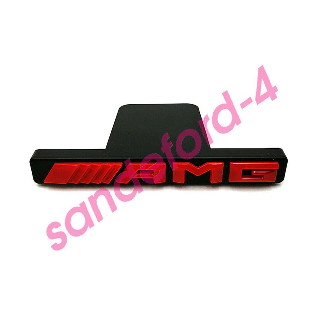 AMG FRONT GRILLE Emblem GT Panamericana Radiator Red Badge Mercedes C63 ...