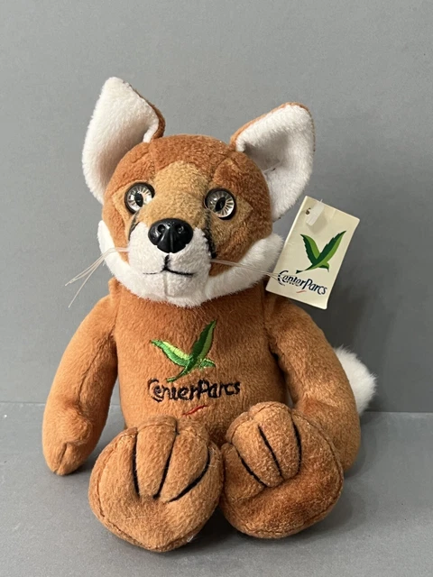 CENTER PARCS FOX Soft Toy Plush Comforter Dog Whiskers Holiday New 9” £ ...