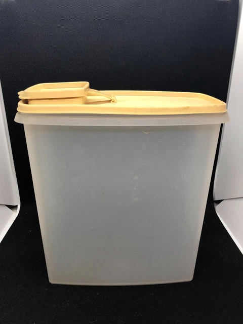 VINTAGE TUPPERWARE LARGE Sheer Cereal Keeper Container 20 cup #1588-4 ...