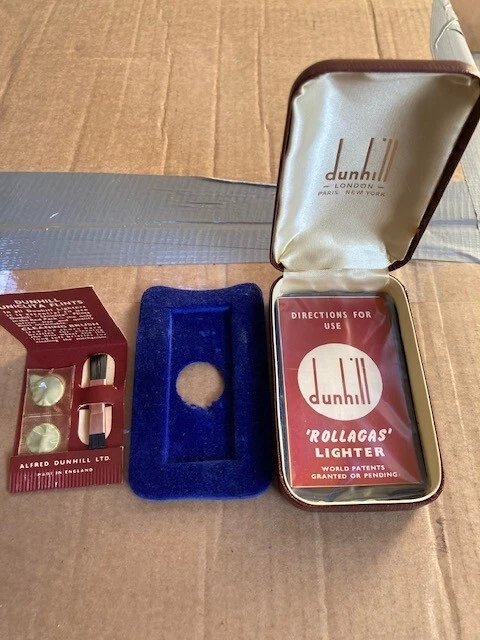 DUNHILL LIGHTER BOX with Flints £31.00 - PicClick UK