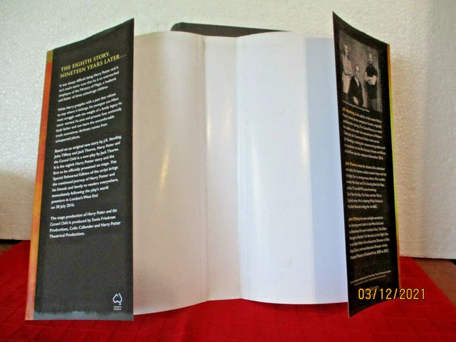HARRY POTTER AND THE CURSED CHILD a play HCDJ 2016 J. K. Rowling, Jack ...