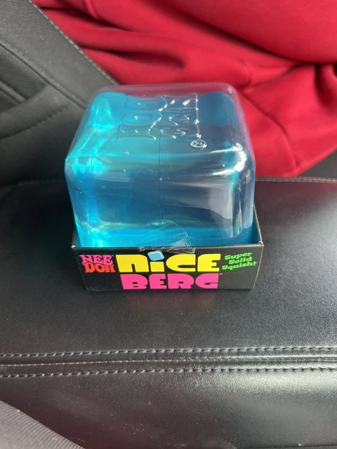 NEEDOH NICE BERG Blue XL Giant Nee Doh Niceberg Solid Tik Squish Cube ...