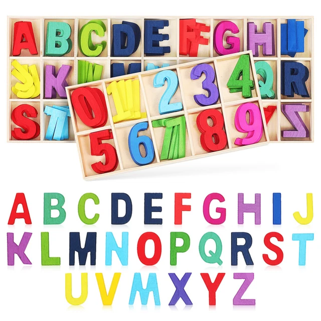 NUMBER BOARD GAME Early Education English Numbers Wooden Alphabet Set £ ...