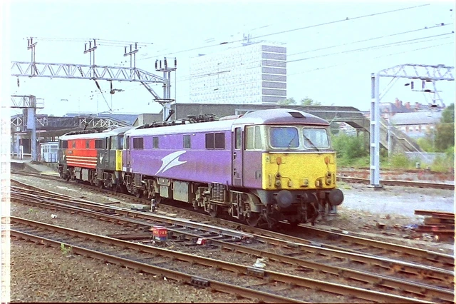 35MM RAILWAY COLOUR Negative Class 87 002 and 87031 at Crewe £1.95 ...