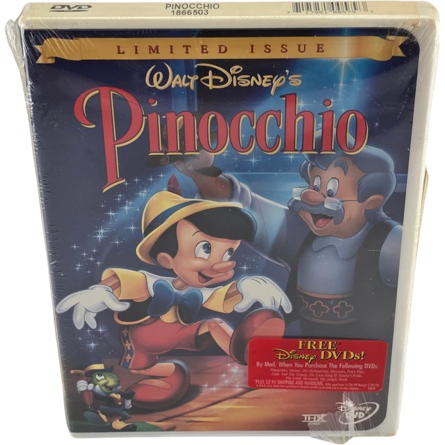 PINOCCHIO DVD DISNEY Gold Classic Collection VF Import US Région 1 ...