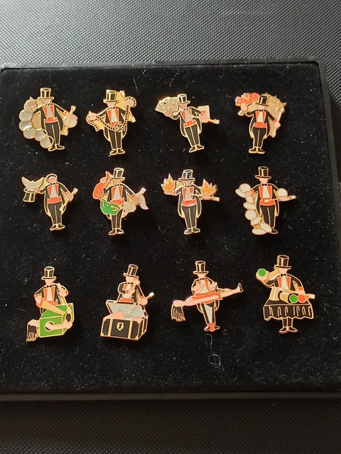 COFFRET 12 PIN'S Pins Signé Arcane Magiciens Magie Magique Rare Ancien ...