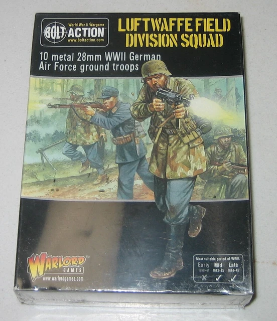 28MM BOLT ACTION WGB-WM-08 WWIIGerman Luftwaffe Field Division Squad 10 ...