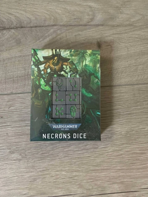GAMES WORKSHOP WARHAMMER 40k Necrons Dice BNIB Necron D6 Set Sealed ...