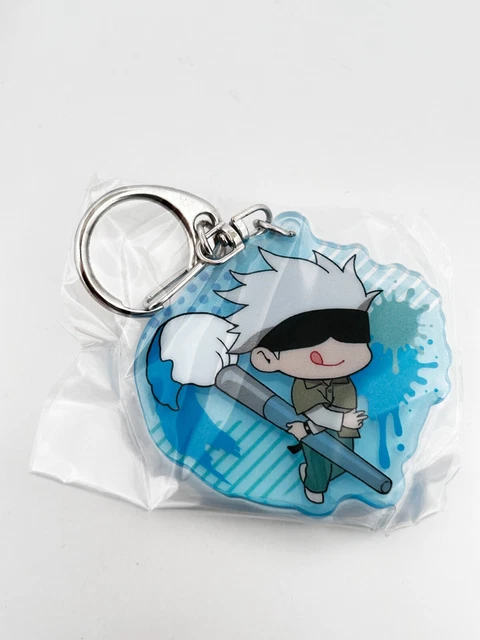 SATORU GOJO JUJUTSU Kaisen Acrylic Key Ring Key Chain Strap Japanese ...