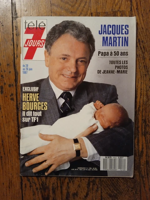 MAGAZINE TÉLÉ 7 jours de 1987 - Jacques Martin EUR 5,00 - PicClick FR