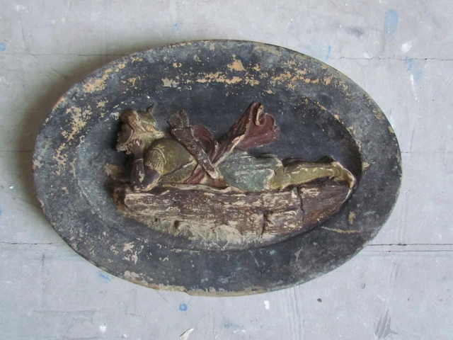 PAIRE DE BAS relief orientaliste, terre cuite originale, Théodore ...