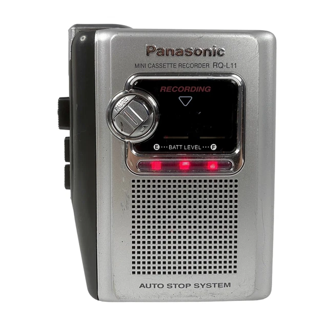 PANASONIC RQ-L11 STANDARD Audio Cassette Tape Mic Recorder Player ...