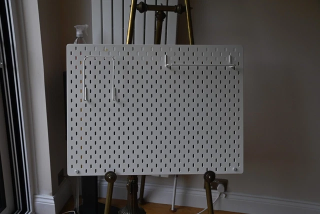 IKEA SKADIS PEGBOARD White 76x56 cm with Two Attachments - WD4 ...