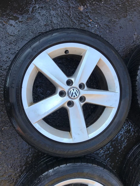 GENUINE 09-17 VW Polo 6R 6C 16 Inch Alloy Wheel Set 6R0601025Q 215 45 ...