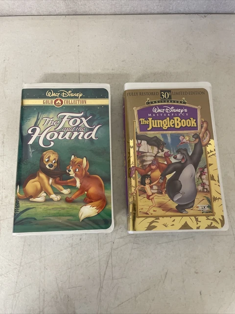 2 FILM VHS Walt Disney Il libro della giungla & La volpe & il segugio ...