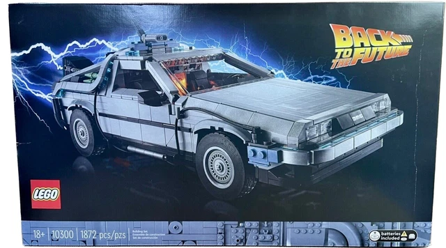 LEGO ICONS BACK to the Future Time Machine 10300, Model Car Building ...