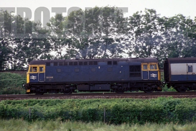 35MM SLIDE BR British Railways Diesel Loco Class 33 33058 1994 Original ...