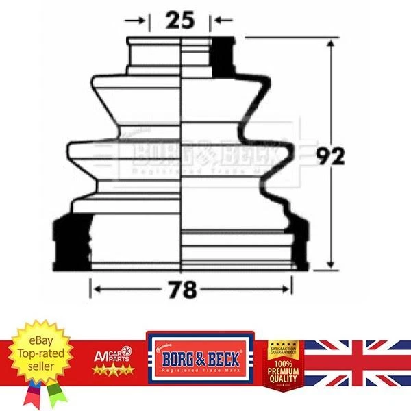 BRAND NEW CV Joint Boot For Toyota CELICA 88-89 PREVIA 90-00 0443728010 ...