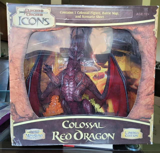 DUNGEONS AND DRAGONS Colossal Red Dragon Limited Edition Miniature $550 ...